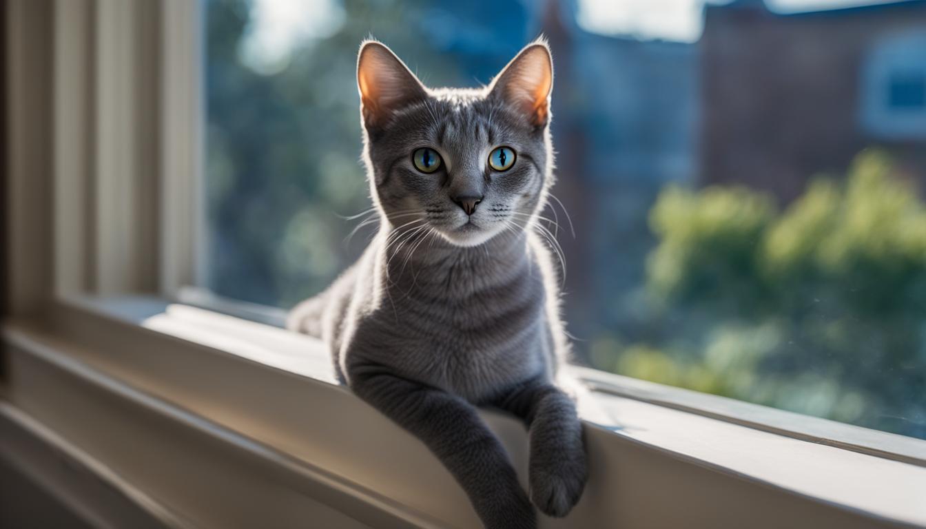 Discover the Charm of the Grey Domestic Shorthair Cat